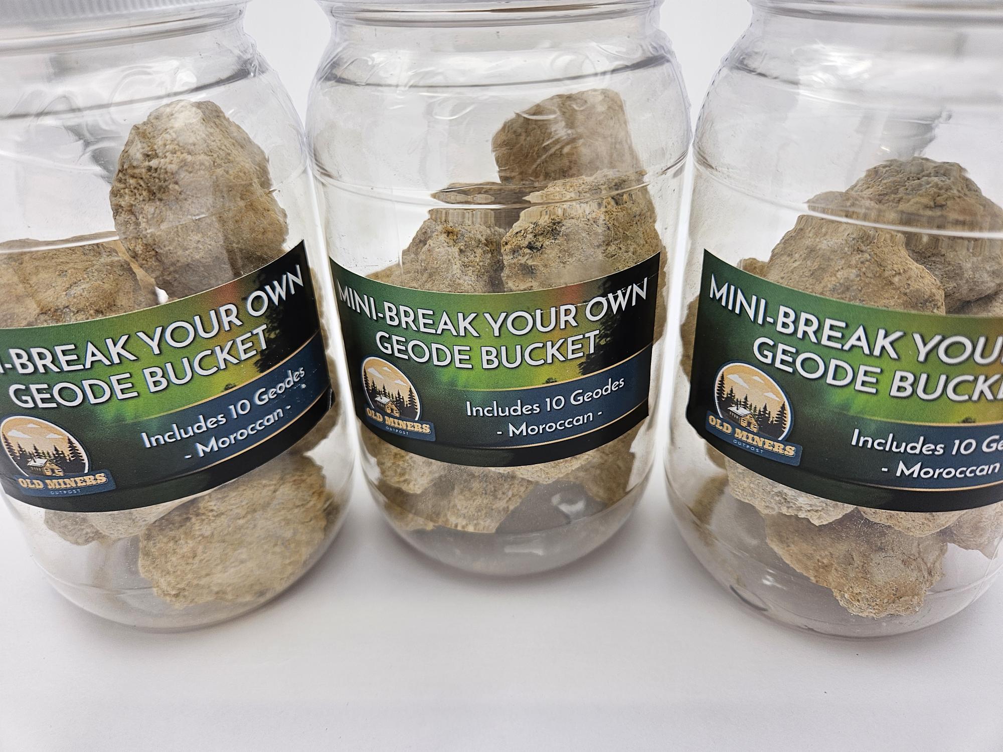 Mini Geode Bucket -Break Your Own Geodes Party Favorites Adventure Buc ...
